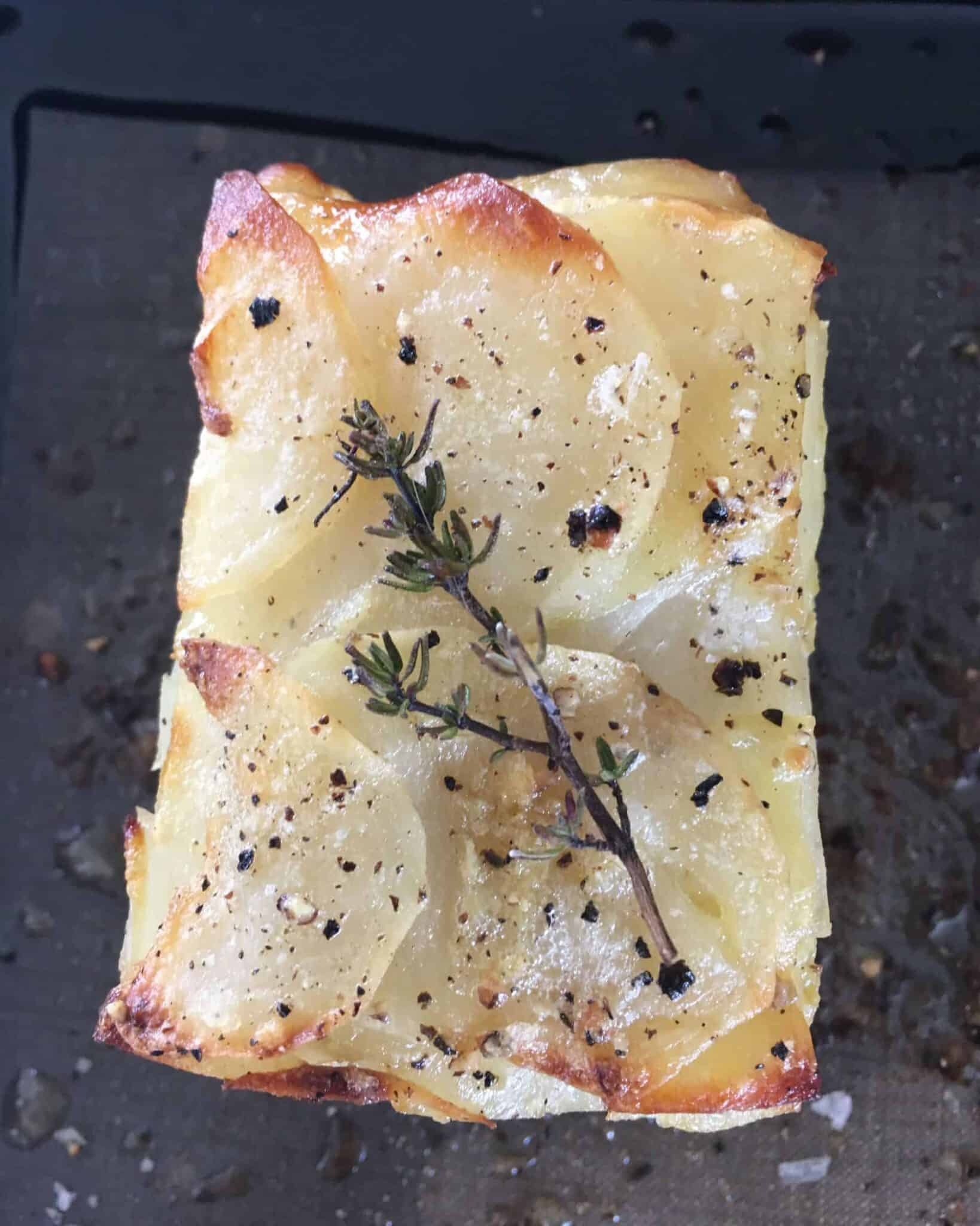 French Crispy Potatoes Pavé - Chez Le Rêve Français