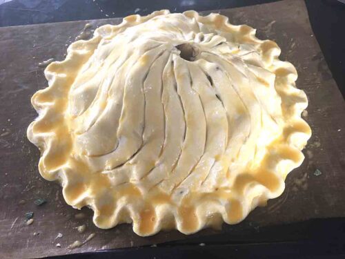 Turkey Pithivier with Cranberries & Brie - Chez Le Rêve Français
