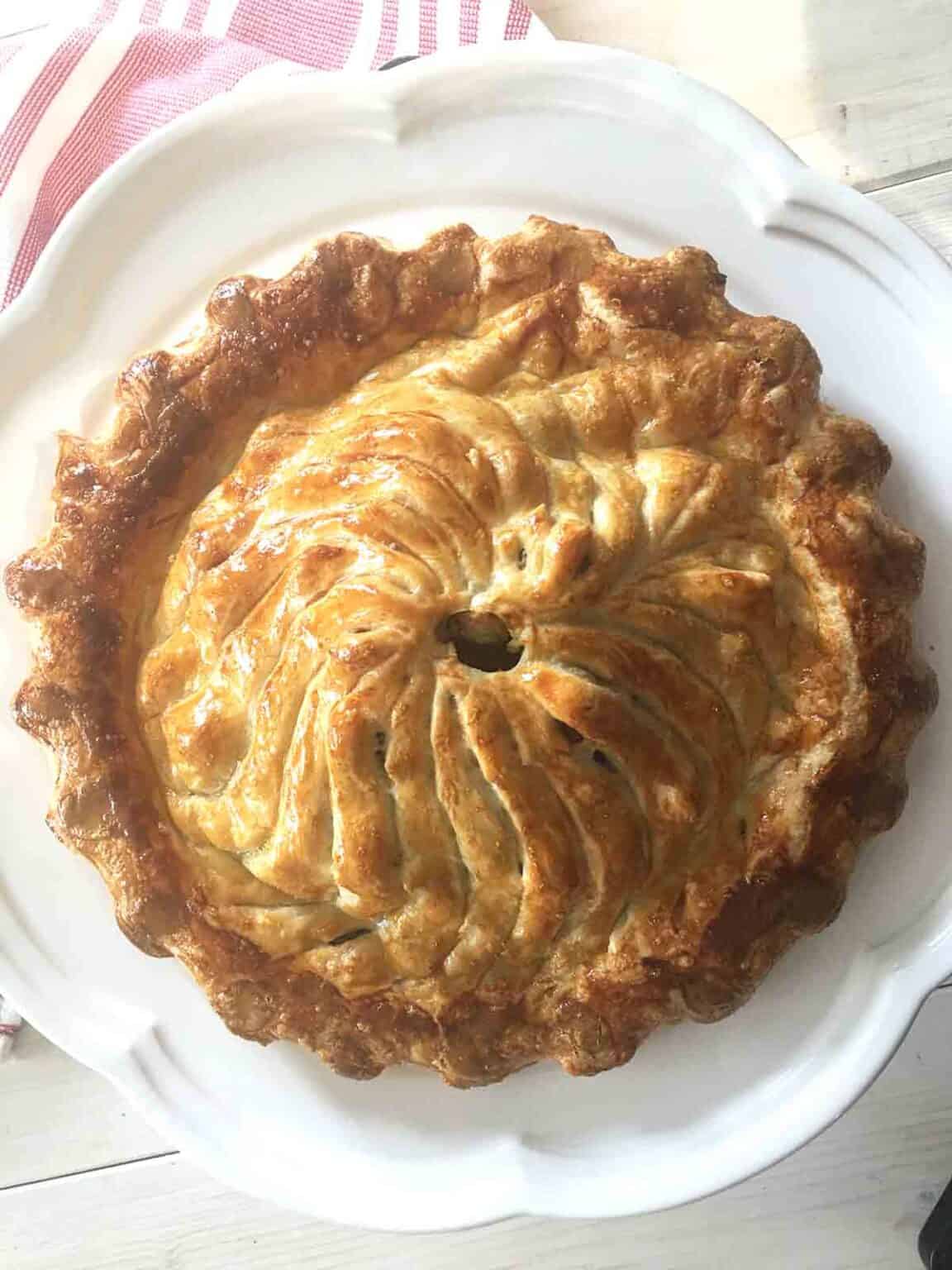 Turkey Pithivier with Cranberries & Brie - Chez Le Rêve Français
