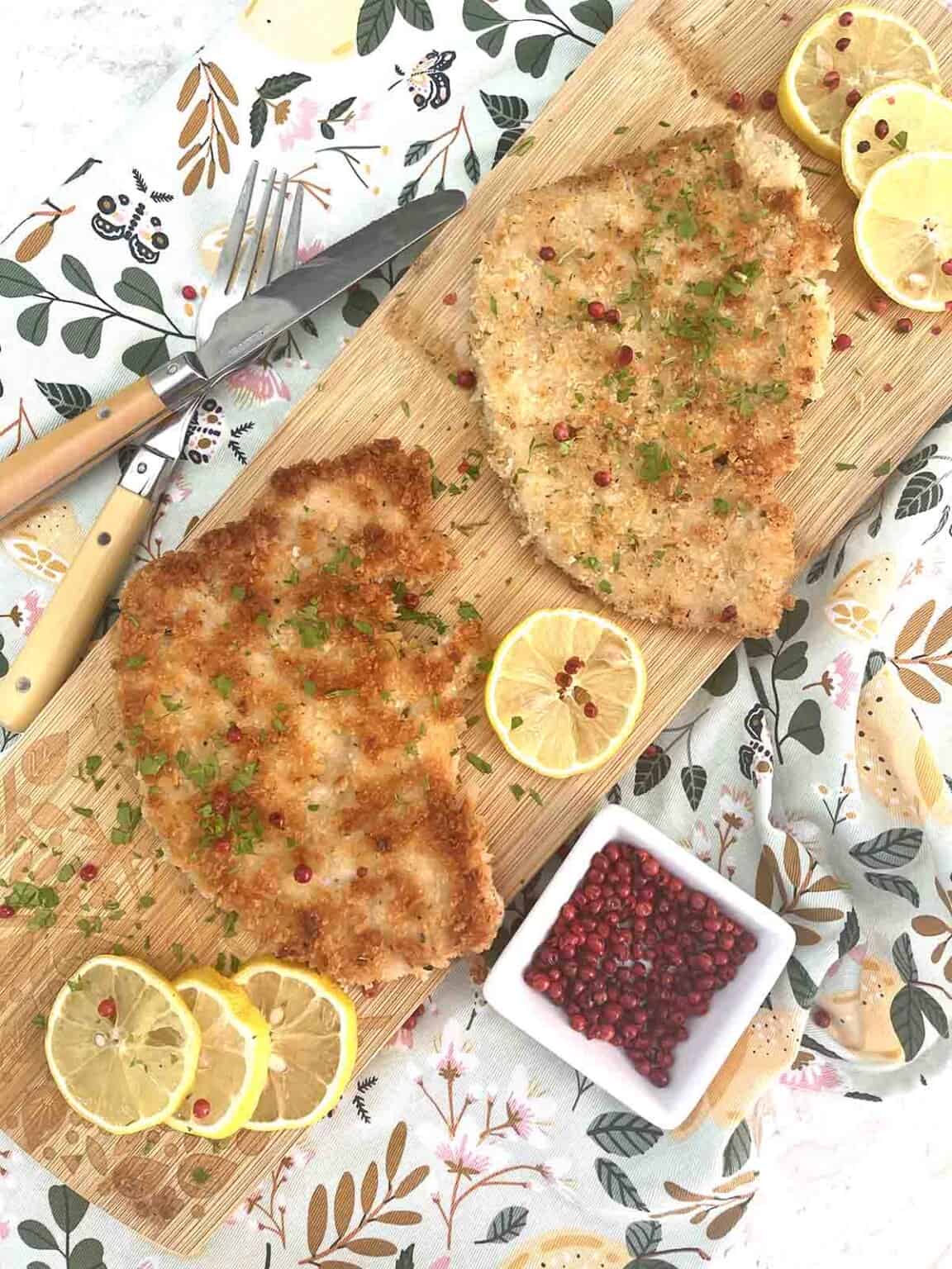 Breaded Turkey Escalopes - Chez Le Rêve Français
