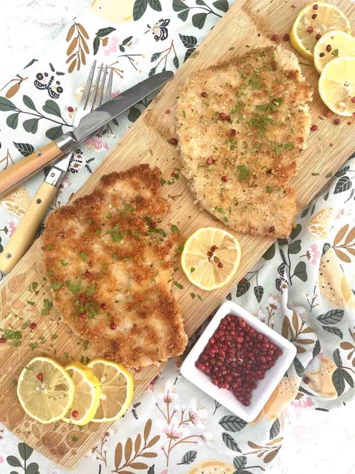 Breaded Turkey Escalopes - Chez Le Rêve Français