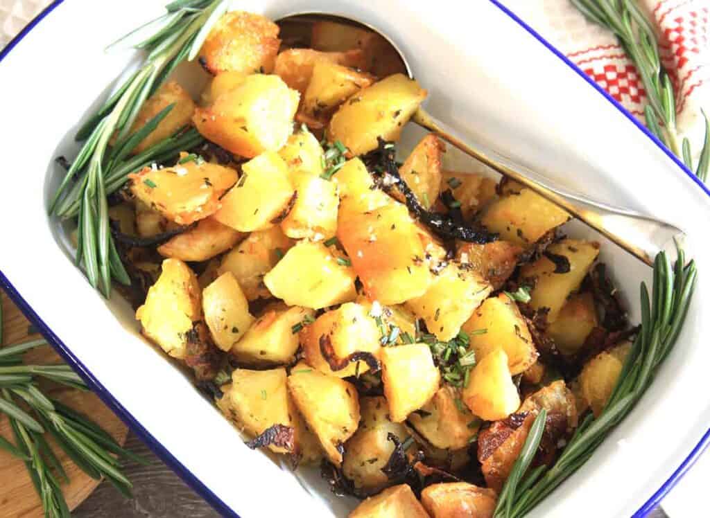 Parmentier Potatoes with Garlic and Rosemary - Chez Le Rêve Français