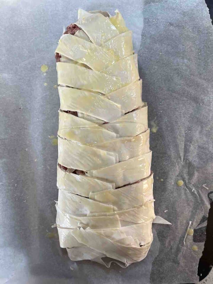 Venison Mince Sausage Plait - Chez Le Rêve Français