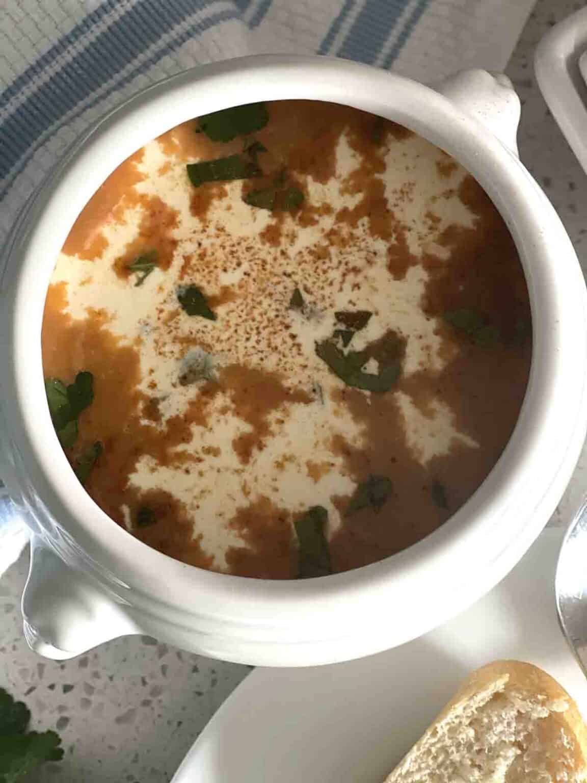 Seafood Shellfish Bisque Soup - Chez Le Rêve Français