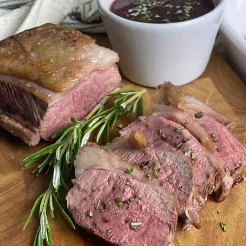 Cannon of Lamb and Redcurrant Sauce - Chez Le Rêve Français