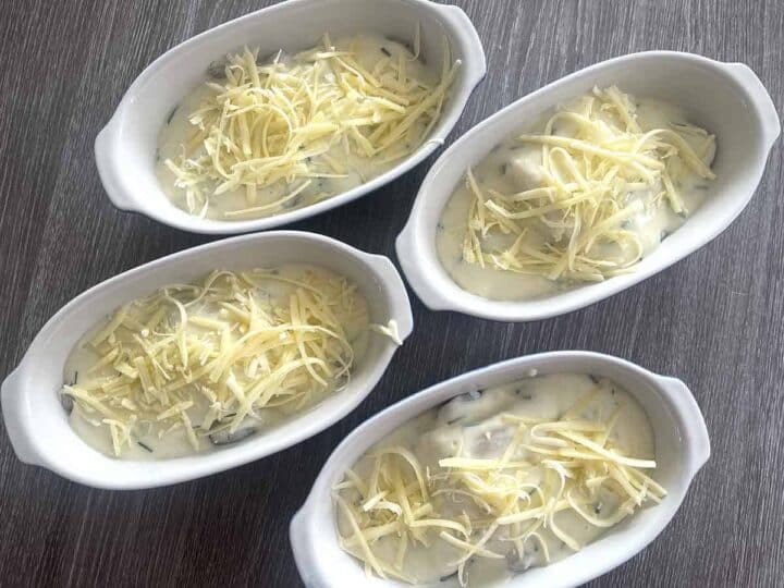 Cod Mornay with Prawns - Chez Le Rêve Français