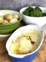 Cod Mornay with Prawns - Chez Le Rêve Français