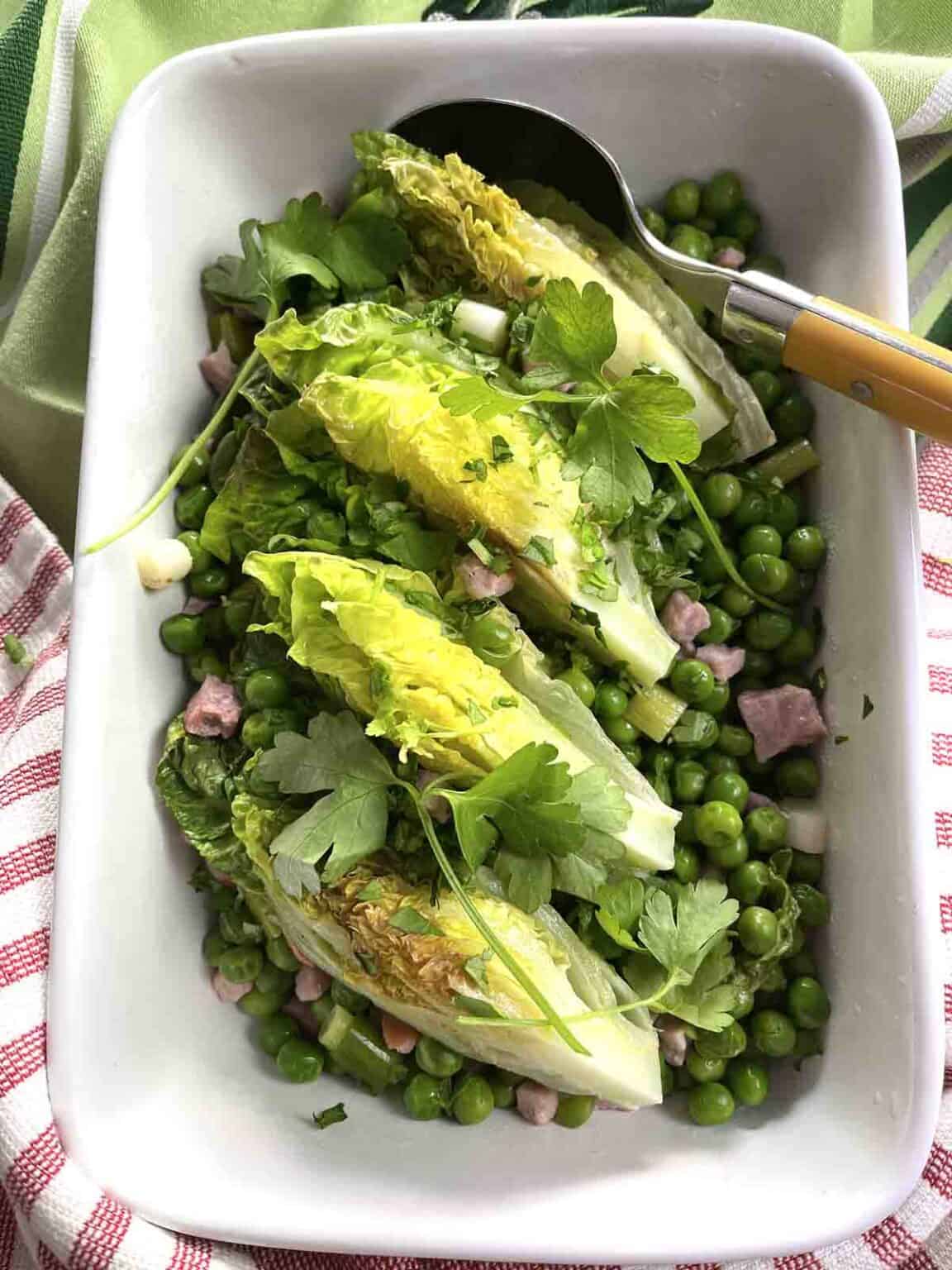 Petits Pois à La Française or French Peas - Chez Le Rêve Français
