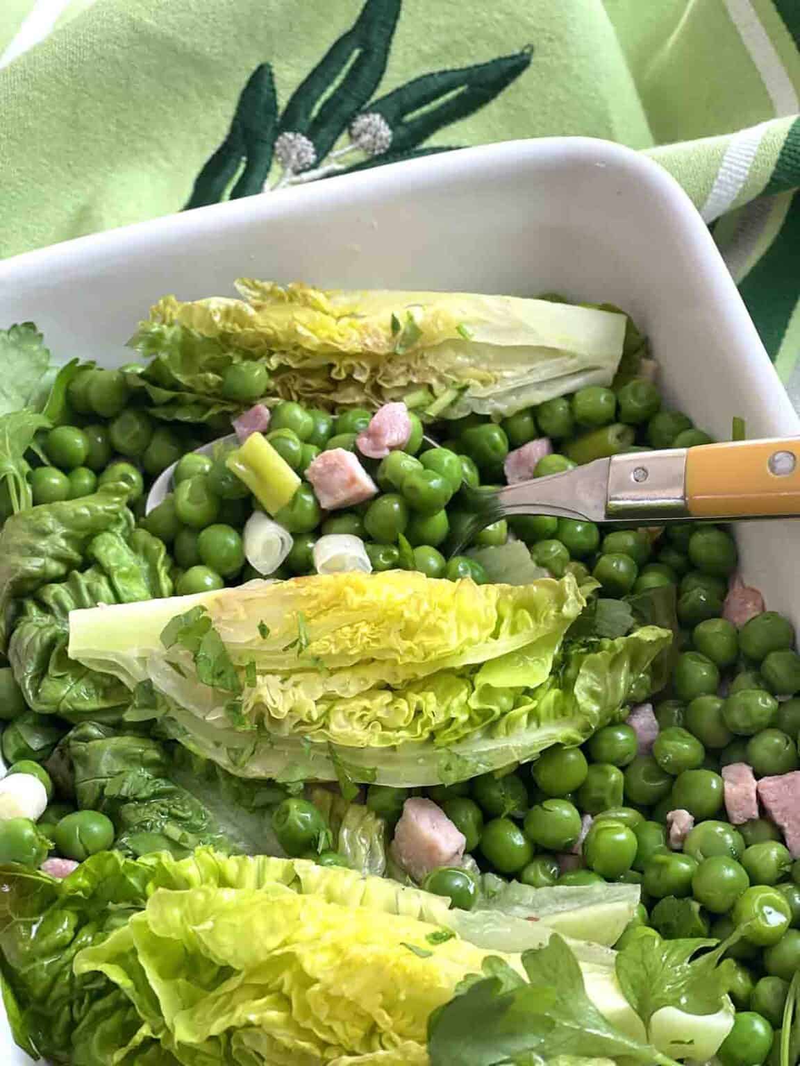 Petits Pois à La Française or French Peas - Chez Le Rêve Français