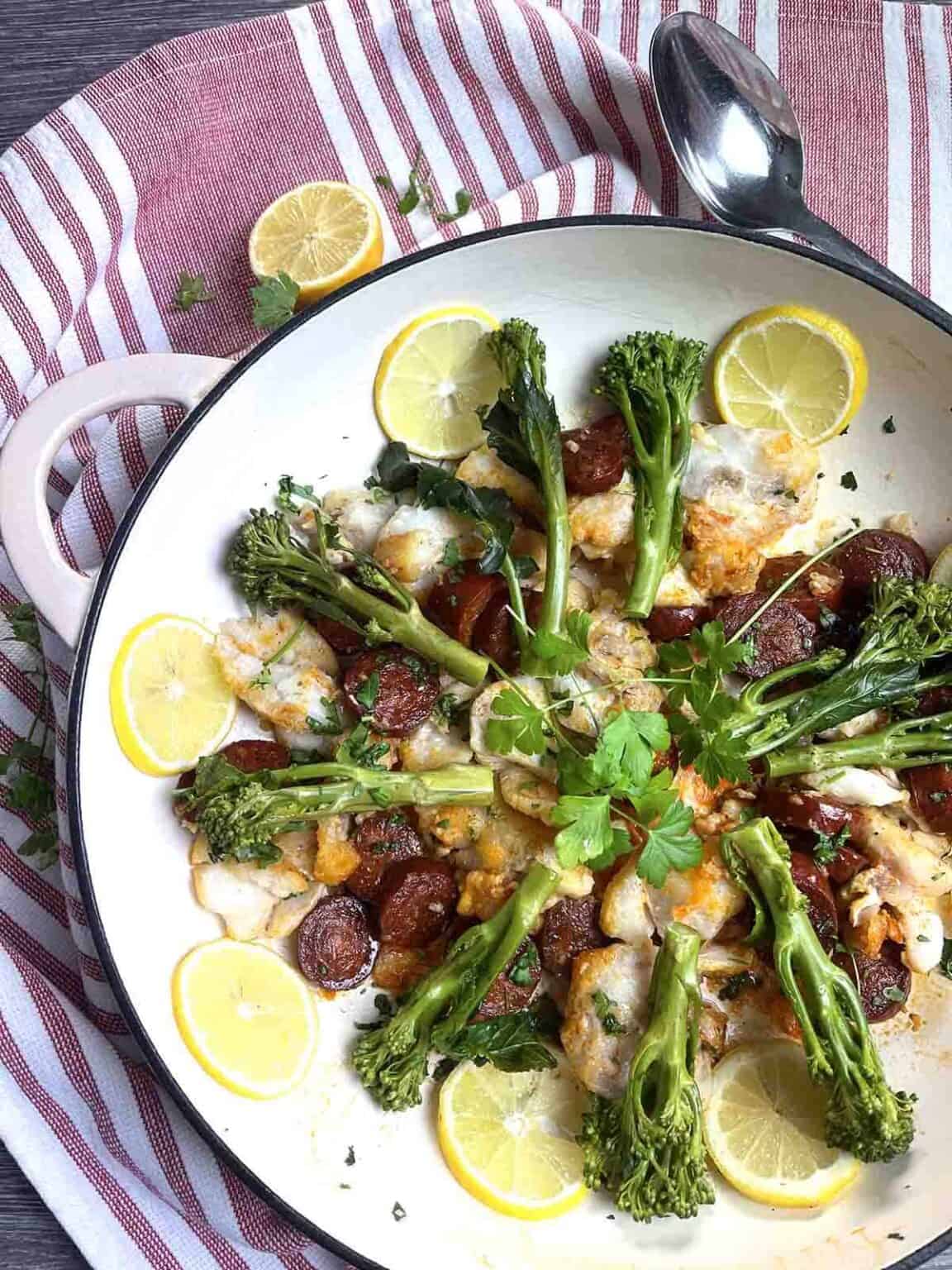 Cod Cheeks and Chorizo - Chez Le Rêve Français