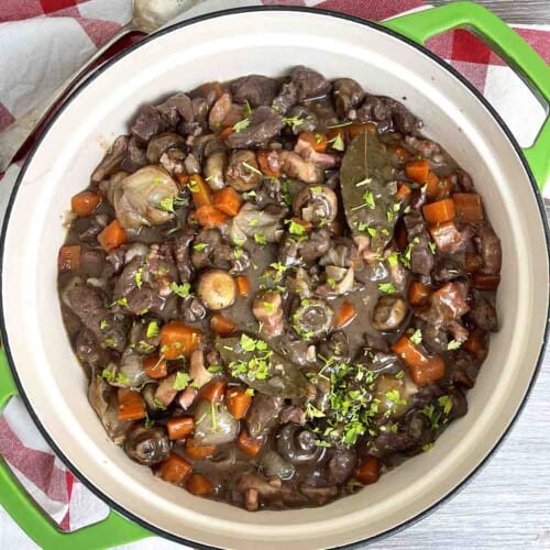Venison Bourguignon - Chez Le Rêve Français